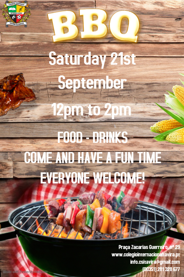 Upcoming BBQ, on latest news - CSi Tavira